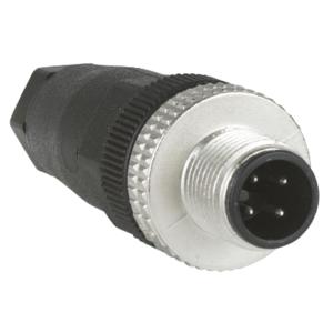 SCHNEIDER CONNETTORE CON MORSETTI MASCHIO M12 4P DRITTO