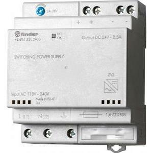 FINDER Alimentatore Switching 60W 24VDC 2,5A DIN - FINDER ...