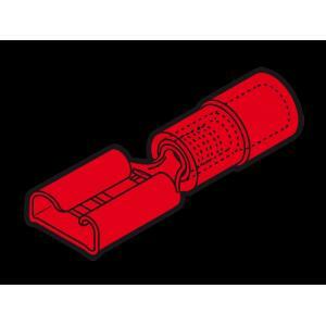 CEMBRE CAPICORDA AD INNESTO FASTON FEMMINA ROSSO 6,35X0,8 - Rfelettrica